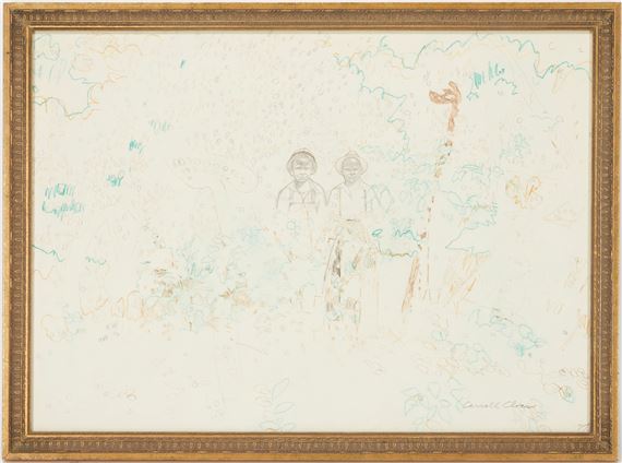Carroll Cloar | Carroll Cloar Drawing, The Mower We Found | MutualArt
