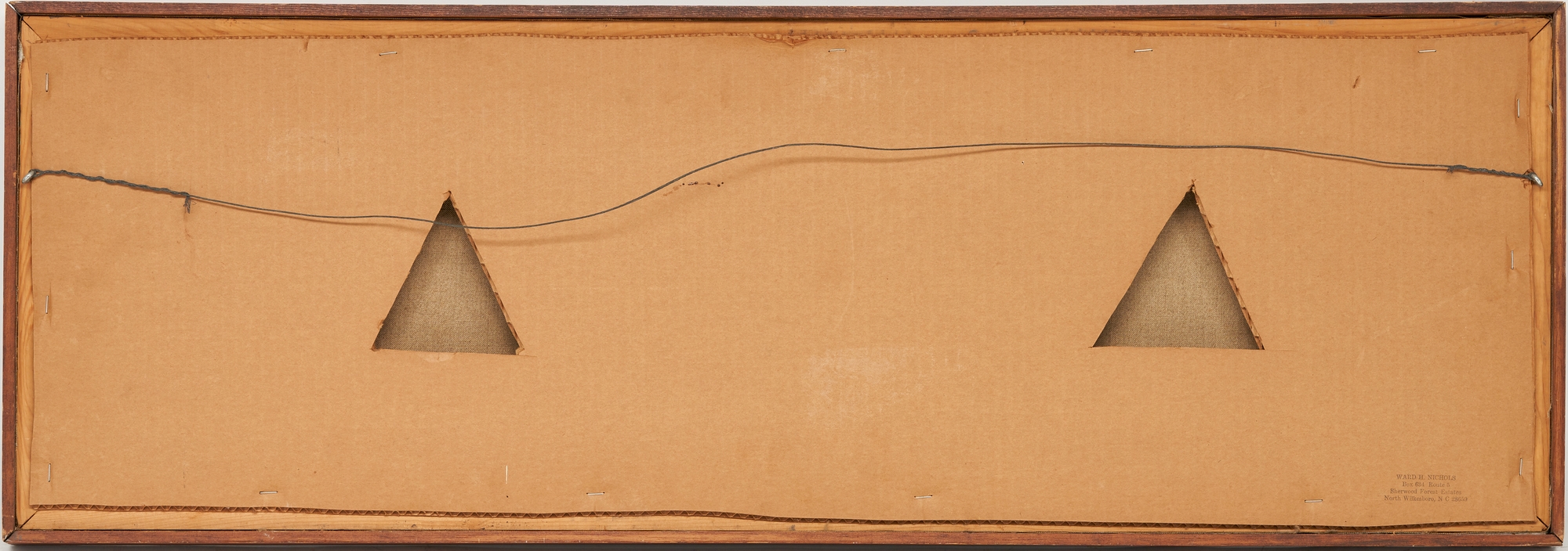 Ward H. Nichols | Ward Nichols O/C Panoramic Landscape Painting, Hill ...