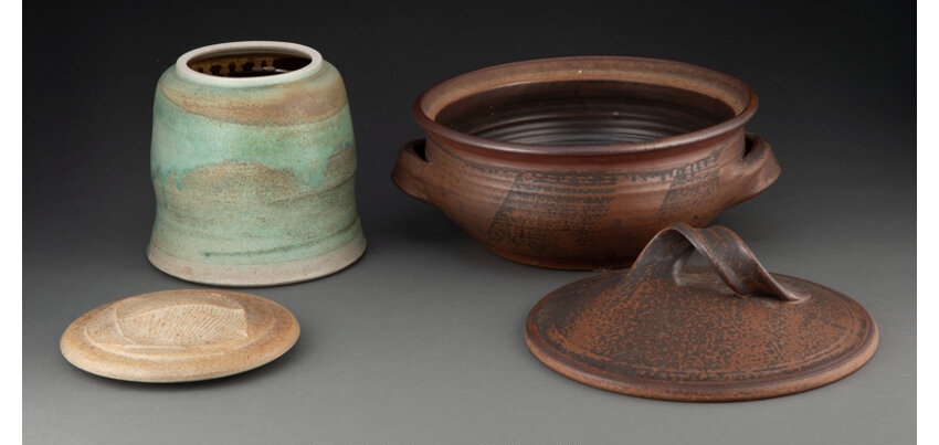 Karen Karnes | Two Covered Vessels | MutualArt