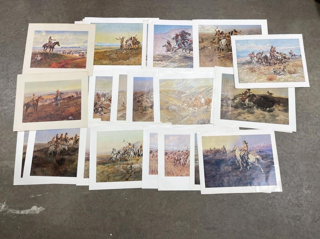 Charles Marion Russell | Large Collection of Charles M. Russell Prints ...