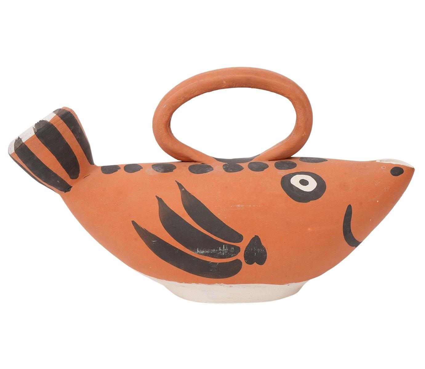 Pablo Picasso | Pablo Picasso 'Fish Subject' Madoura Pitcher | MutualArt