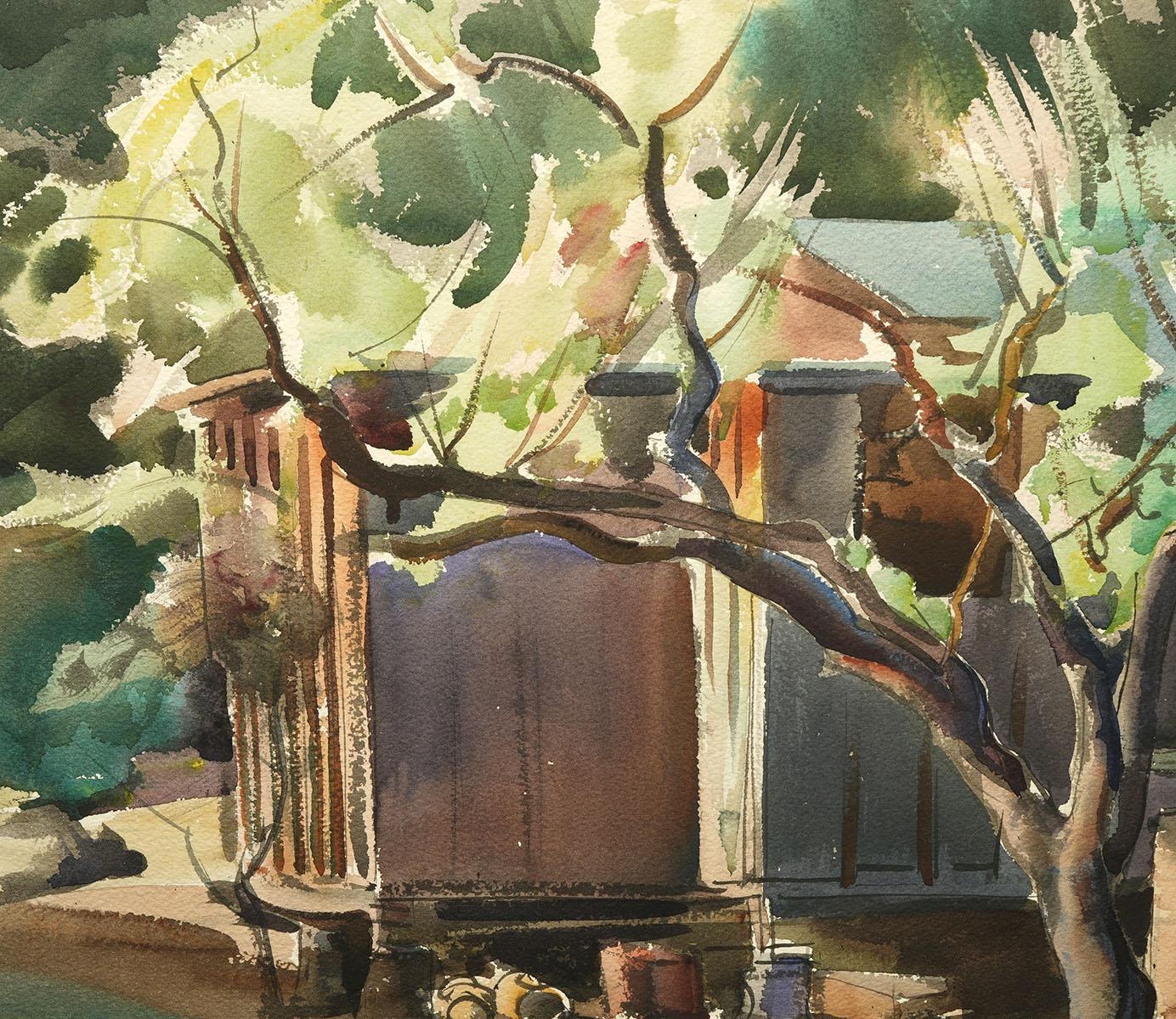 Barse Miller | Barse Miller Watercolor Painting Christies Prov. | MutualArt