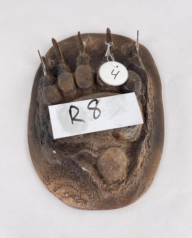 David Coy | Montana Plaster Grizzly Bear Paw Cast | MutualArt