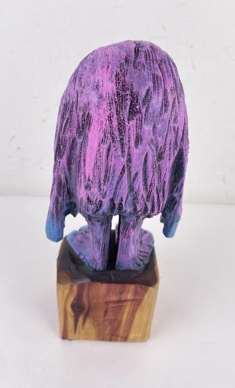 Jim Haggart | Jim Haggart Lil Silly Monster Wood Carving | MutualArt