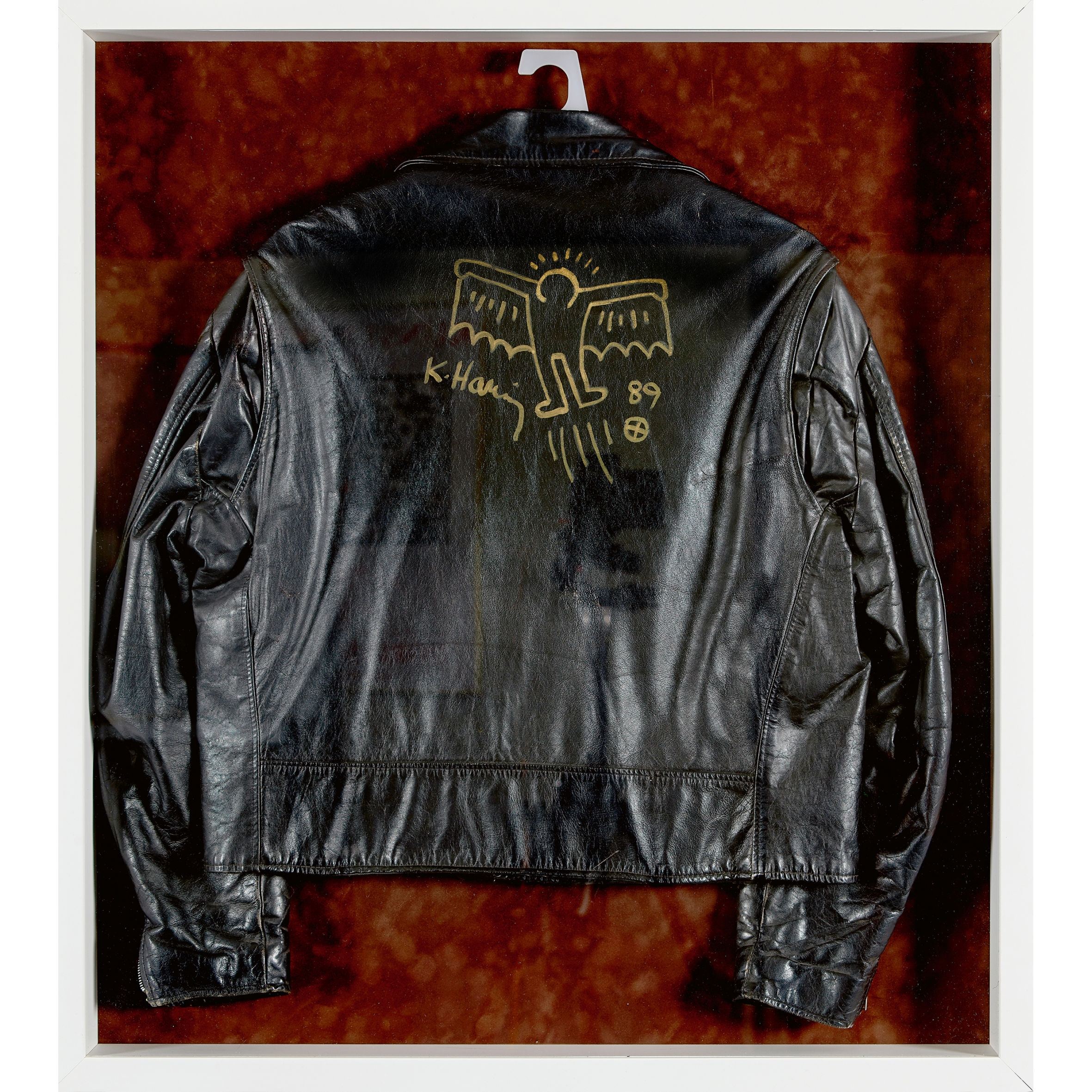 Keith Haring | Lederjacke für George Mulder mit Batman-Motiv | MutualArt