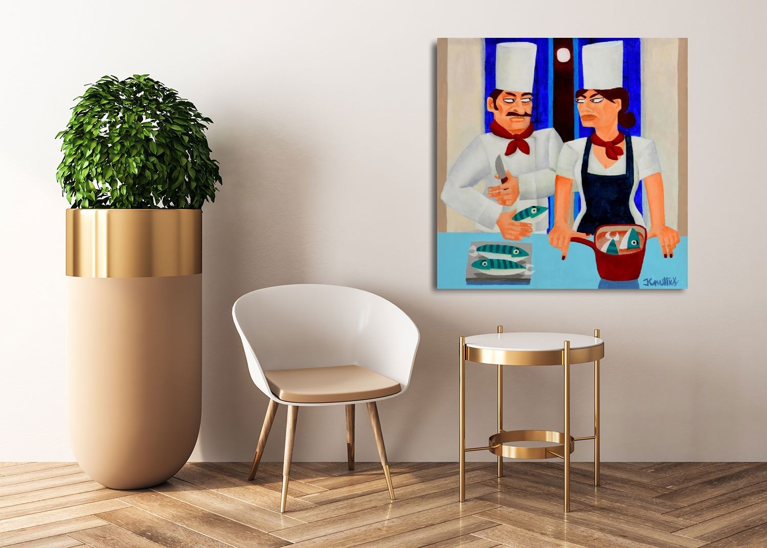 Graham Knuttel | Fish Supper | MutualArt