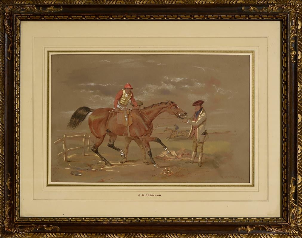 Robert Richard Scanlan | Horse with Jockey and Attendants (1846) (1846 ...