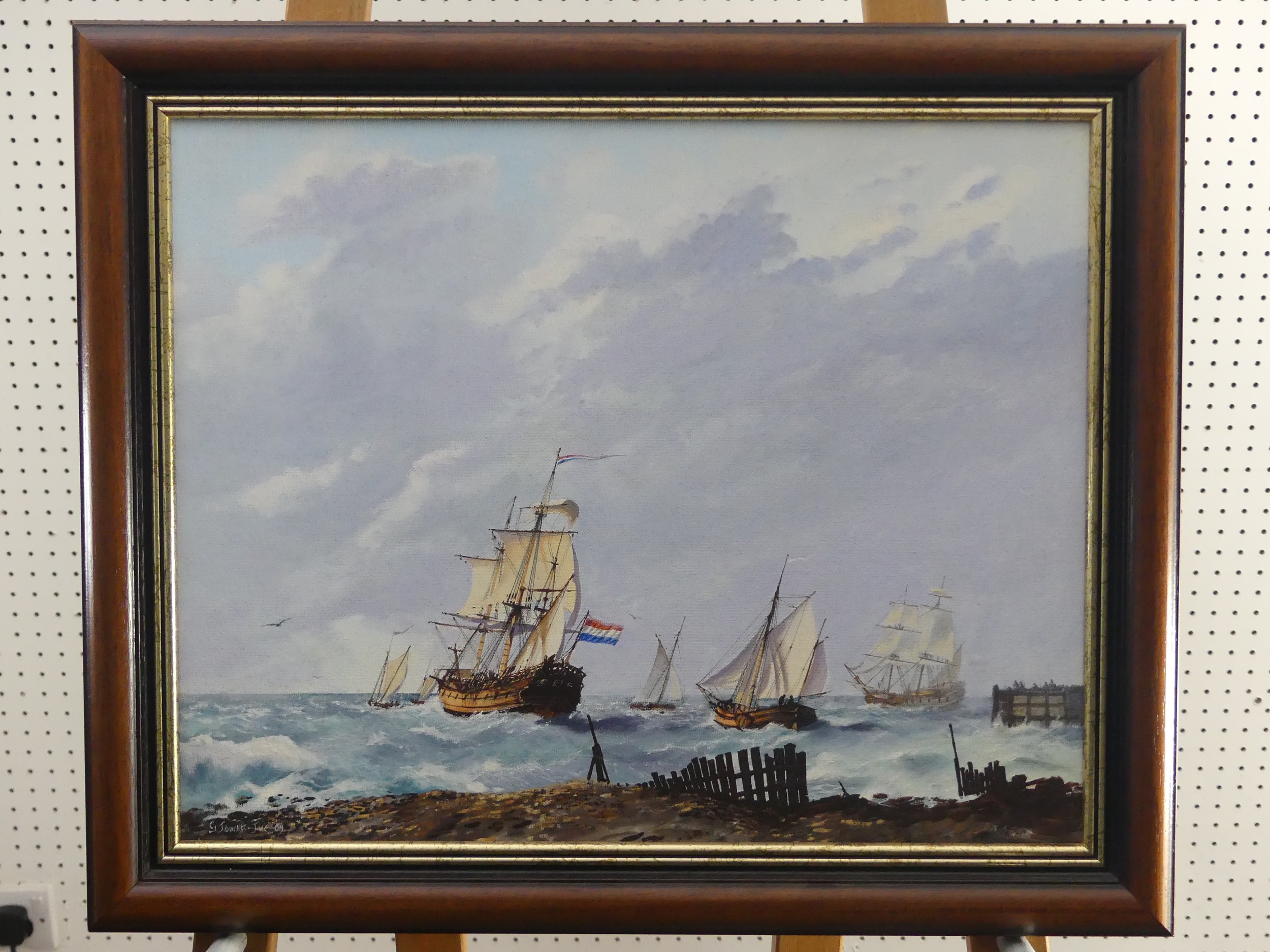 Graham Ivy | French Napoleonic battleships at Sea, (1946) | MutualArt