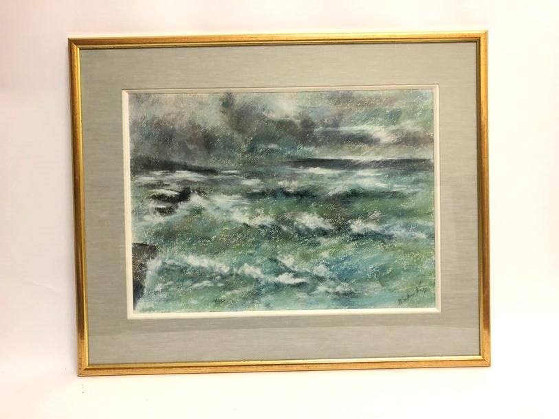Mareze Salembier | an agitated sea, a bouquet of flowers. | MutualArt