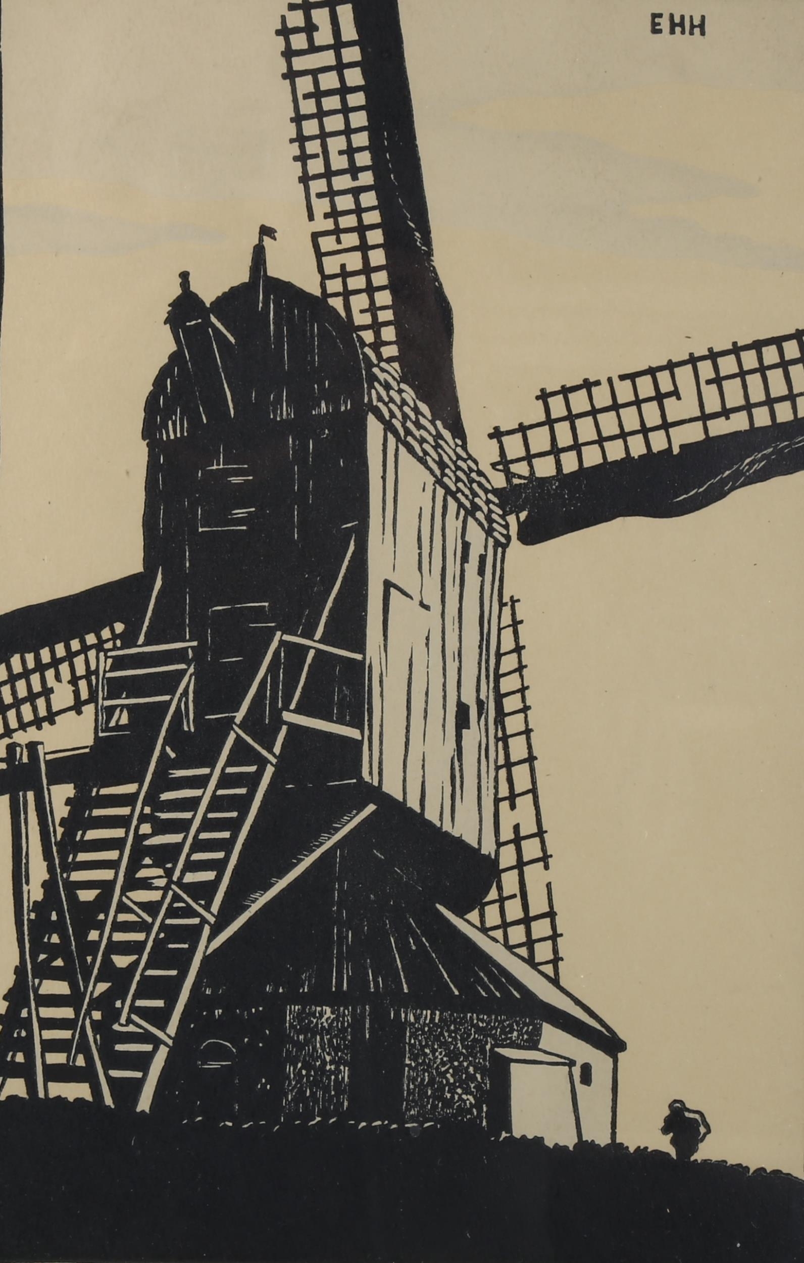 Eric Hesketh Hubbard | old windmill | MutualArt