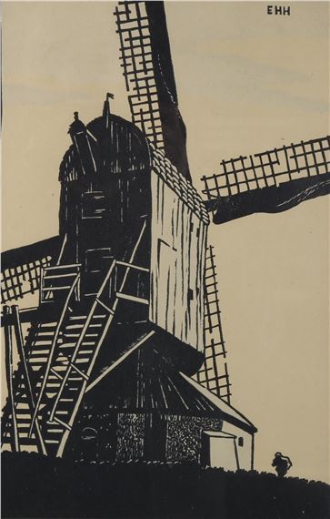 Eric Hesketh Hubbard | old windmill | MutualArt