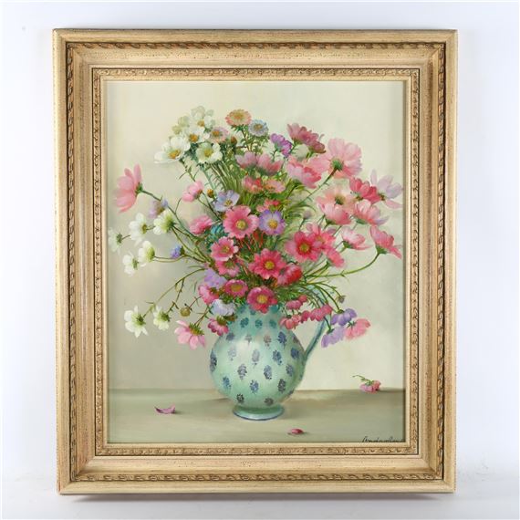 Andre Robert | cosmos et anemons de japon | MutualArt