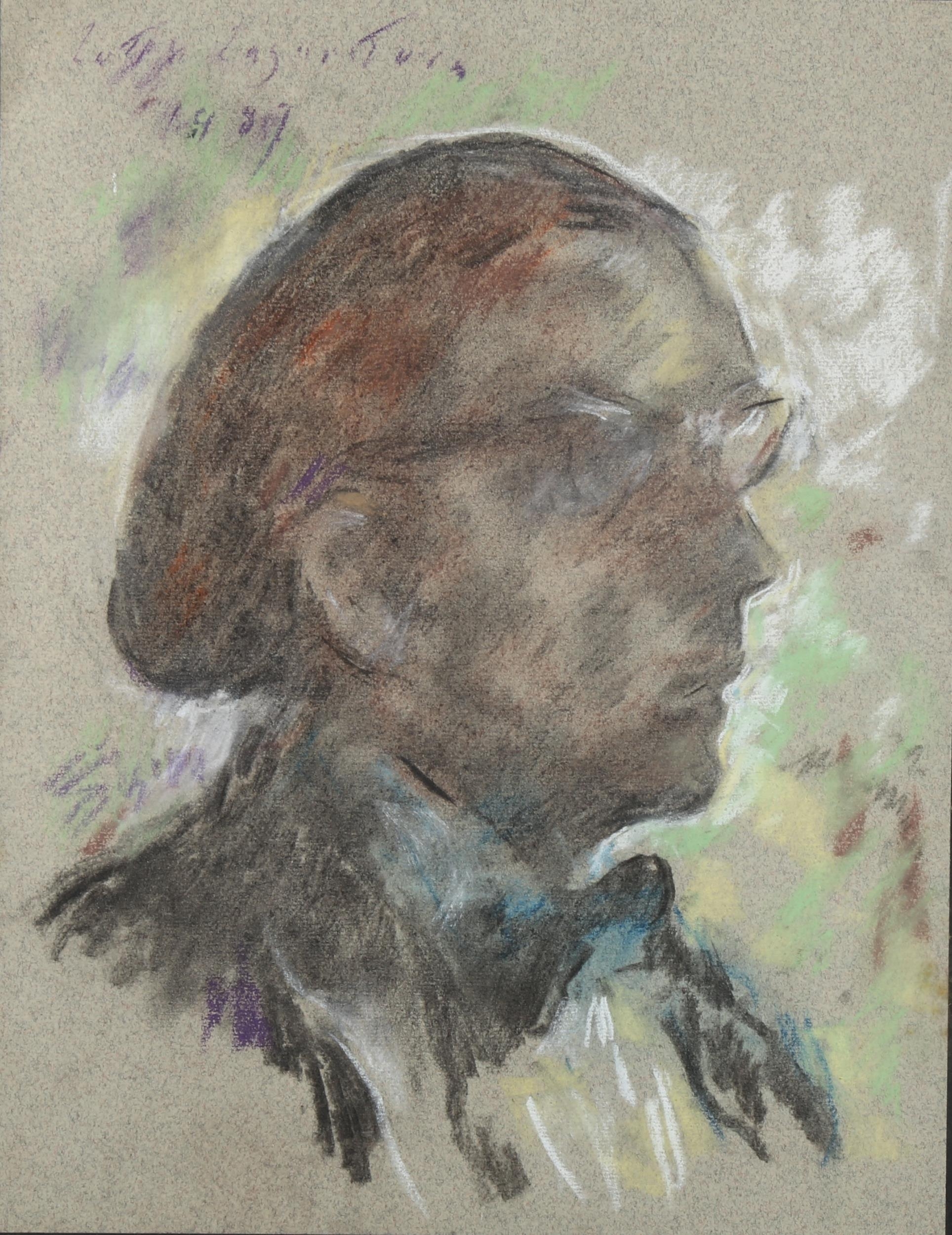 Lotte Laserstein | portrait of Adrian Stroude (1987) | MutualArt