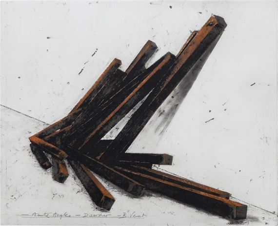 Bernar Venet | Acute-Angles-Disorder (2020) | MutualArt