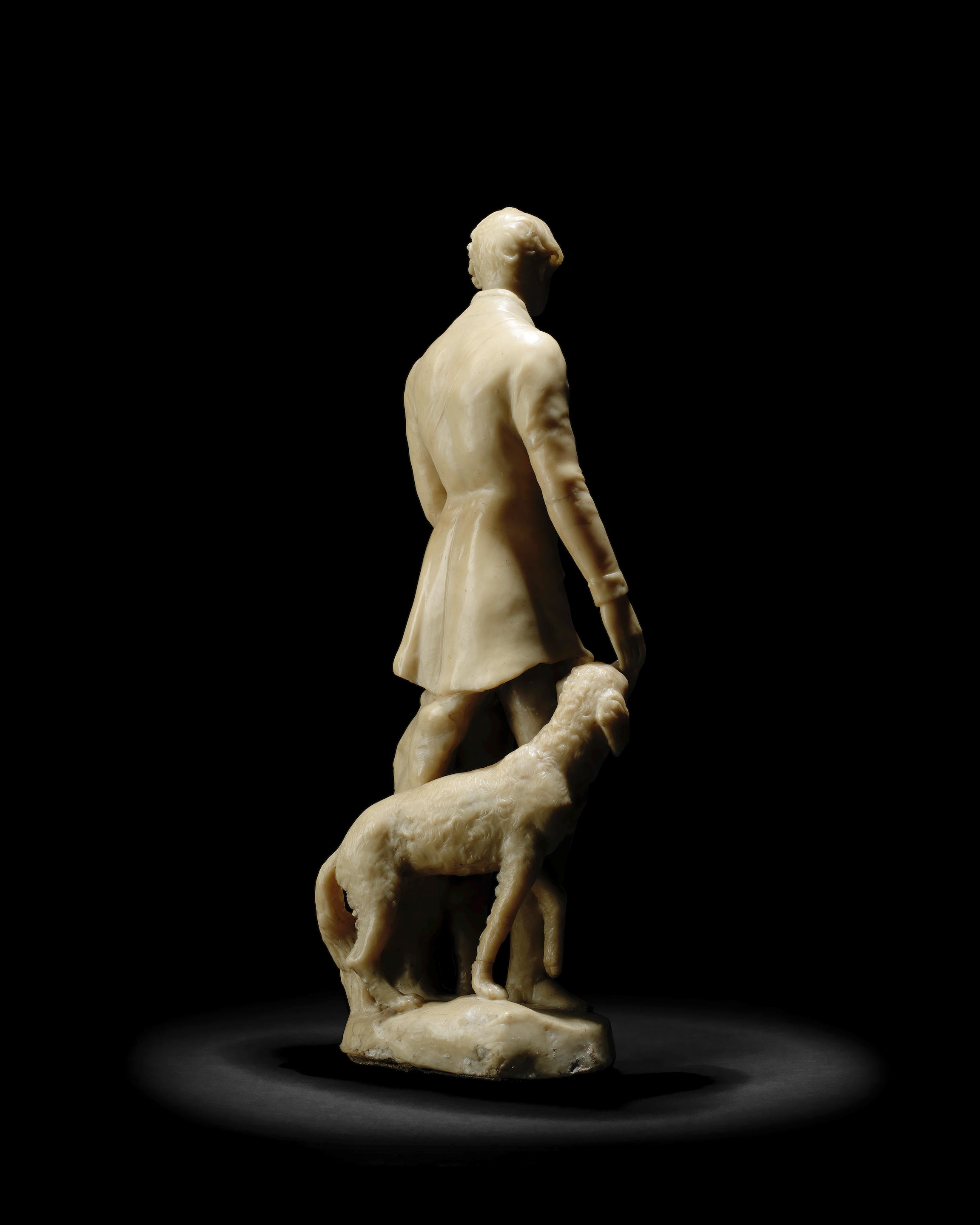 Richard Cockle Lucas | A gentleman with a dog, probably depicting ...