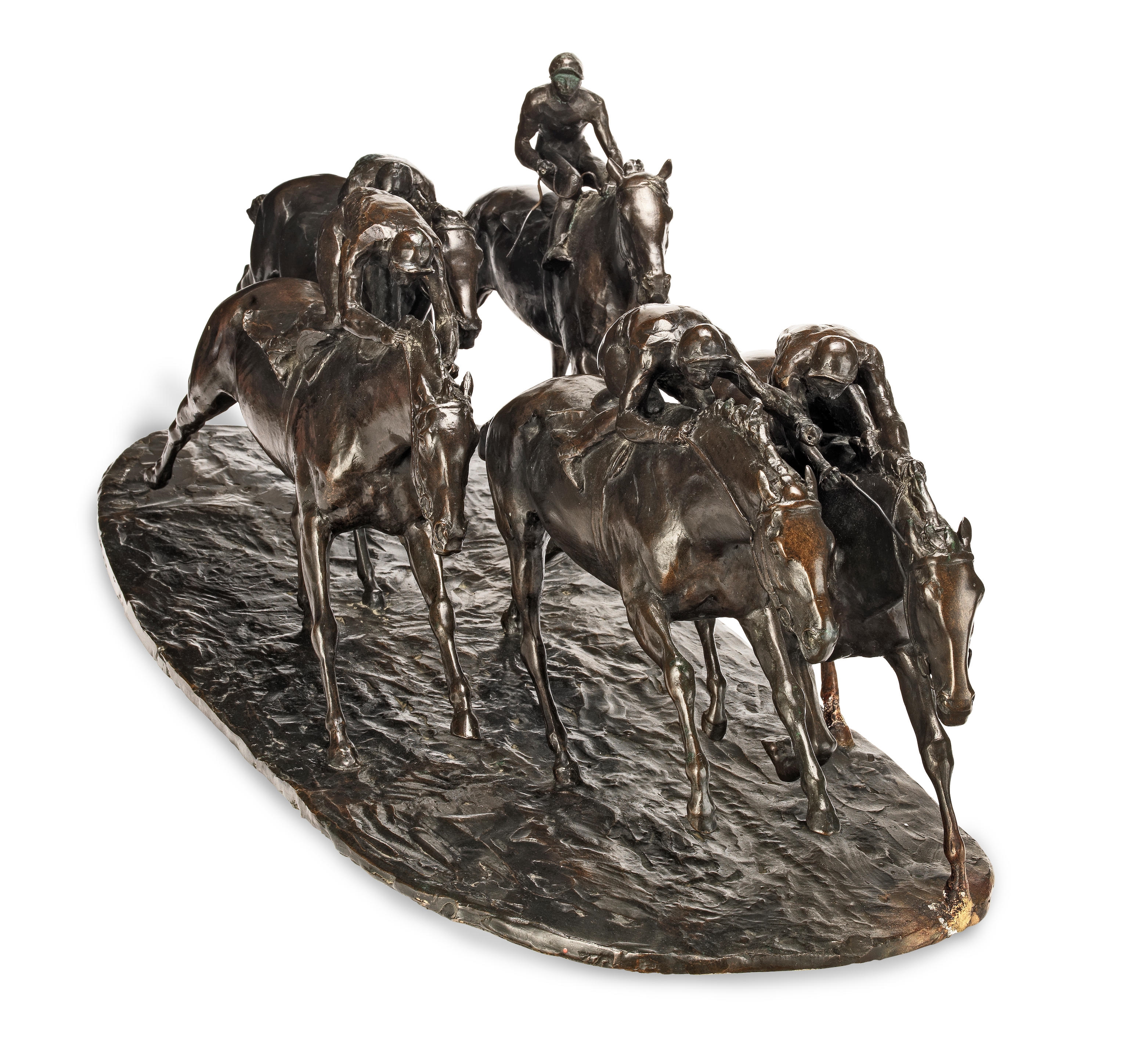 John Rattenbury Skeaping | A Group of Five Racehorses | MutualArt
