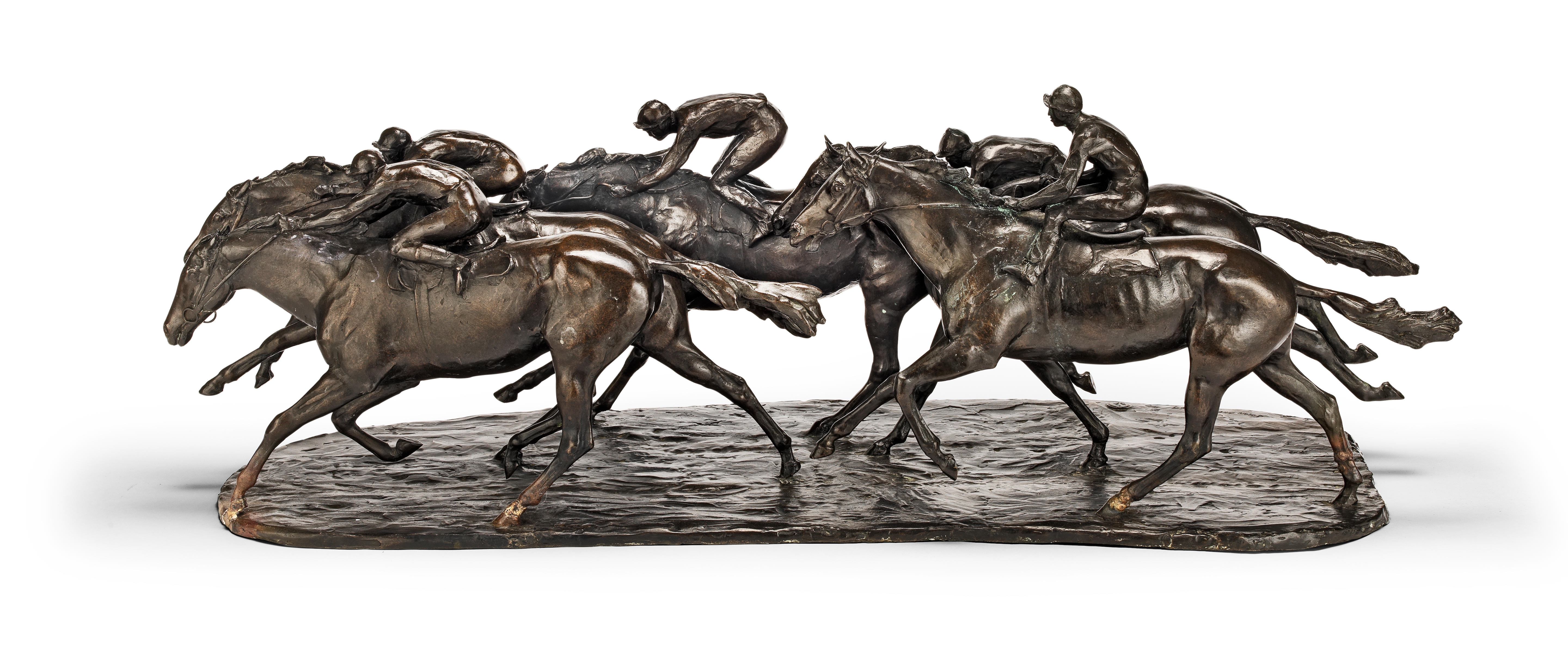 John Rattenbury Skeaping | A Group of Five Racehorses | MutualArt