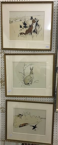 Cecil Aldin | Fox and crows | MutualArt