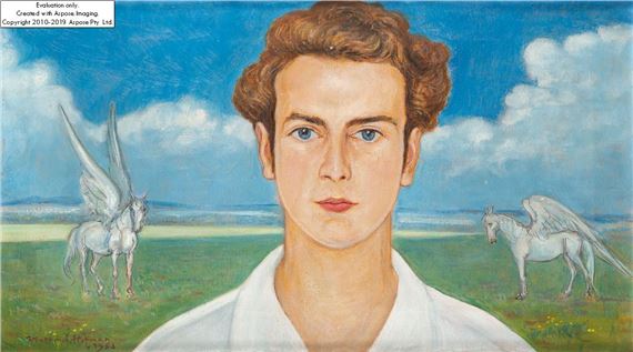 Vlastimil Hoffman | Symbolic Portrait of Writer Konrad Eberhardt (1953 ...