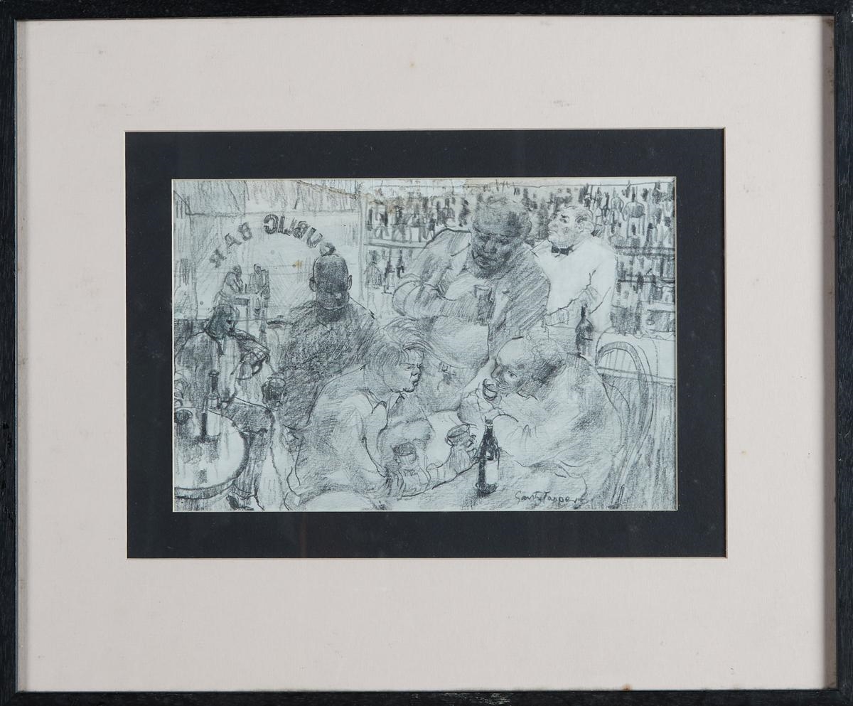 Garth Tapper | Pencil Sketch for Public Bar | MutualArt
