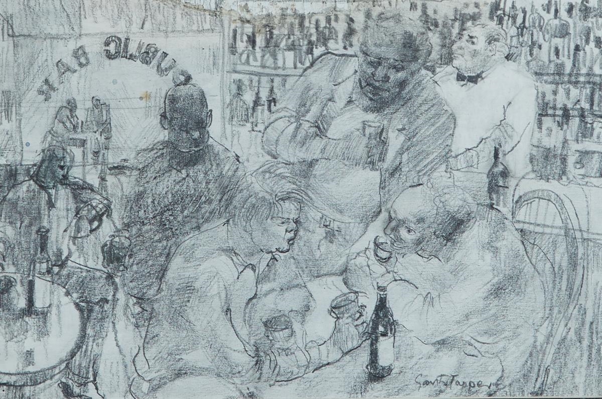 Garth Tapper | Pencil Sketch for Public Bar | MutualArt