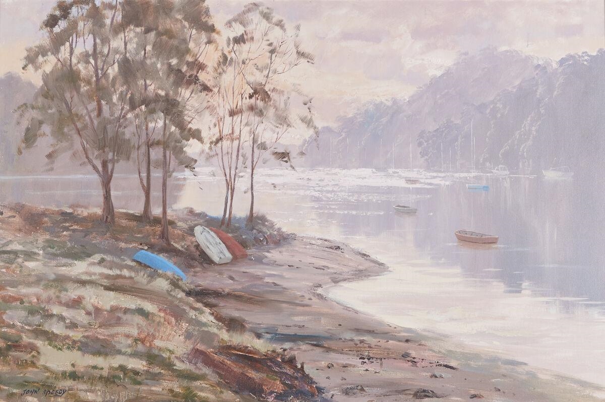 John Speedy | Morning Light on the Boat Anchorage (1986) | MutualArt