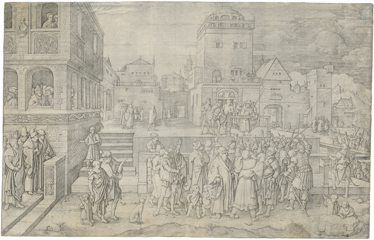 Lucas Van Leyden | Die große Schaustellung Christi (Ecce Homo) (1510) | MutualArt