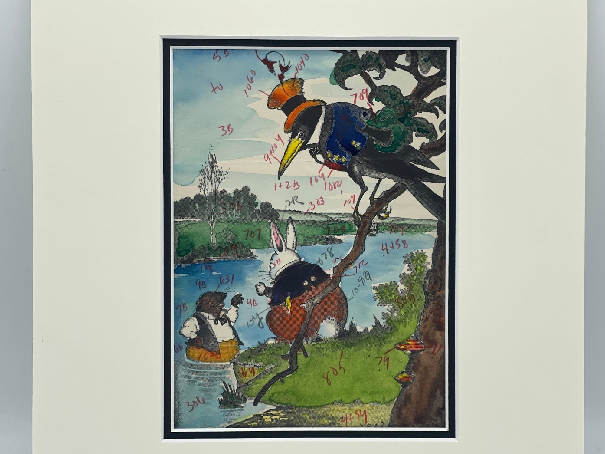 Harrison Cady | 2 H. Cady Reverse Image Watercolors | MutualArt