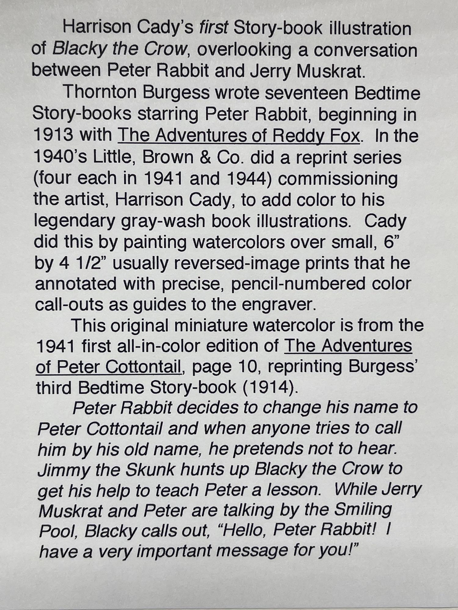 Harrison Cady | 2 H. Cady Reverse Image Watercolors | MutualArt