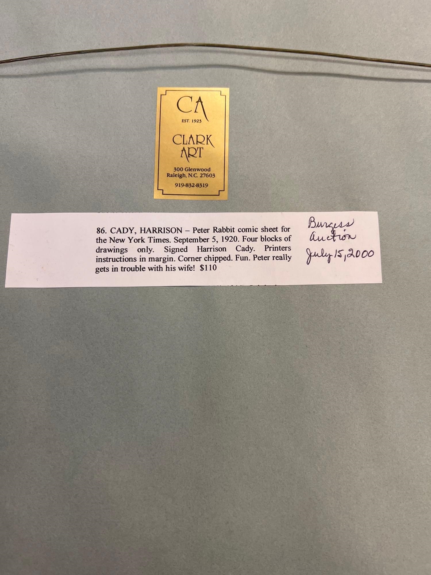 Harrison Cady | Harrison Cady Peter Rabbit Comic Strip | MutualArt