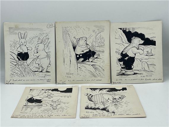 Harrison Cady | 5 Harrison Cady Signed Illustrations | MutualArt