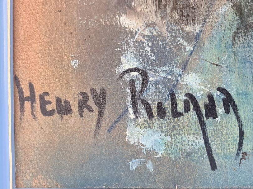 Henry Roland | Portrait of a clown Oil on panel (1919) | MutualArt