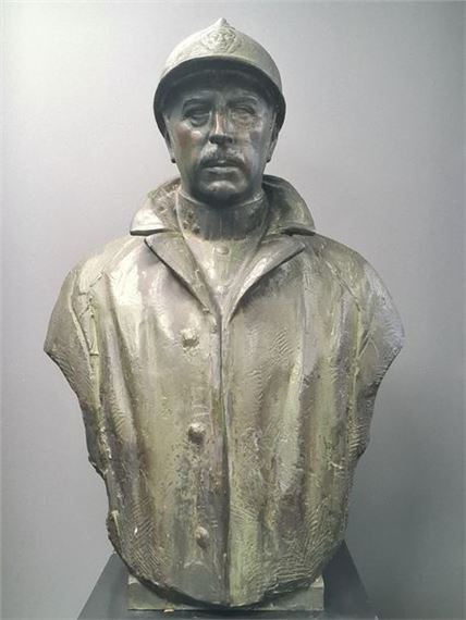 Victor Joseph Ghislain Demanet | Bust in bronze with green patina ...