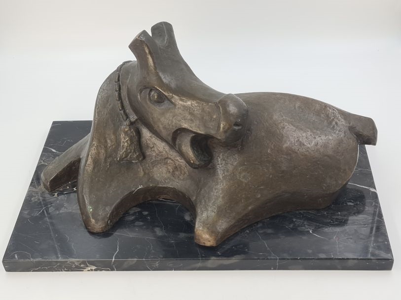 Amarnath Sehgal | Stylized sacred cow (1972) | MutualArt