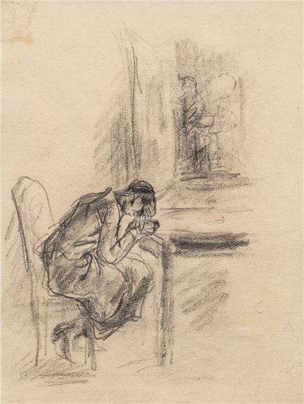 Max Liebermann | Zwei Studien Die zusammengebrochene Effi (1926 ...