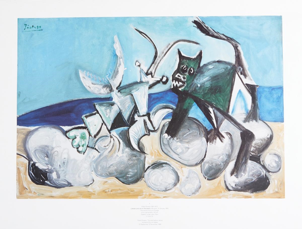 Pablo Picasso | PABLO PICASSO Lobster And Cat On The Beach 1965 (1965 ...