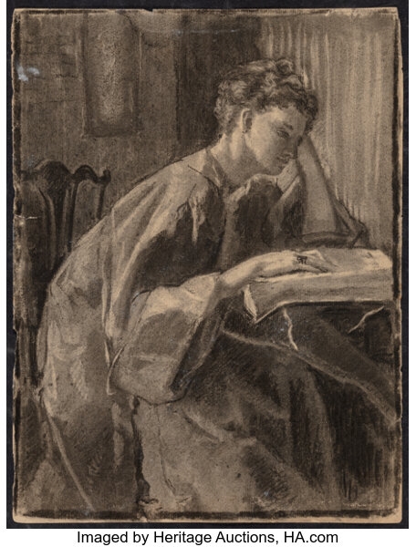 American School, 19th Century | Helena Reading | MutualArt