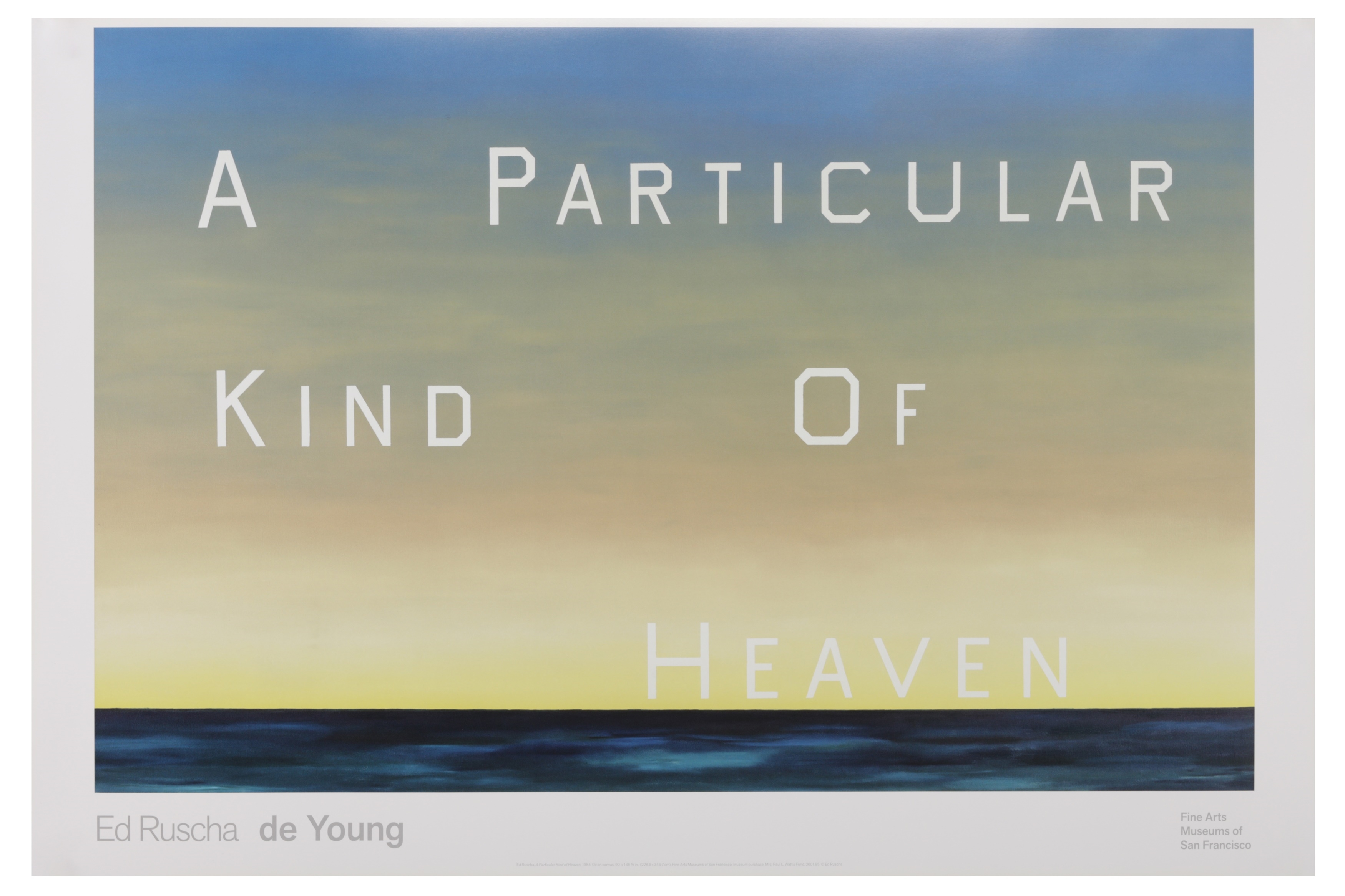 Ed Ruscha | A Particular Kind of Heaven (1981) | MutualArt
