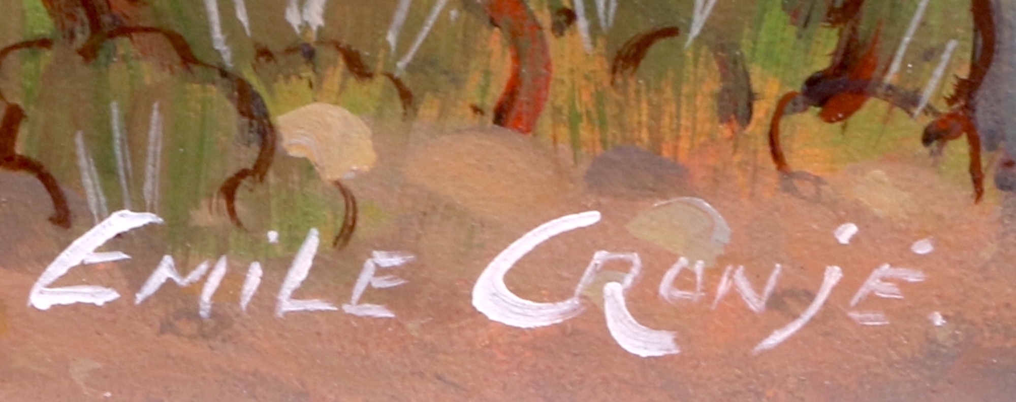 Emile Cronje | FAMILY FEEDING CHICKENS | MutualArt