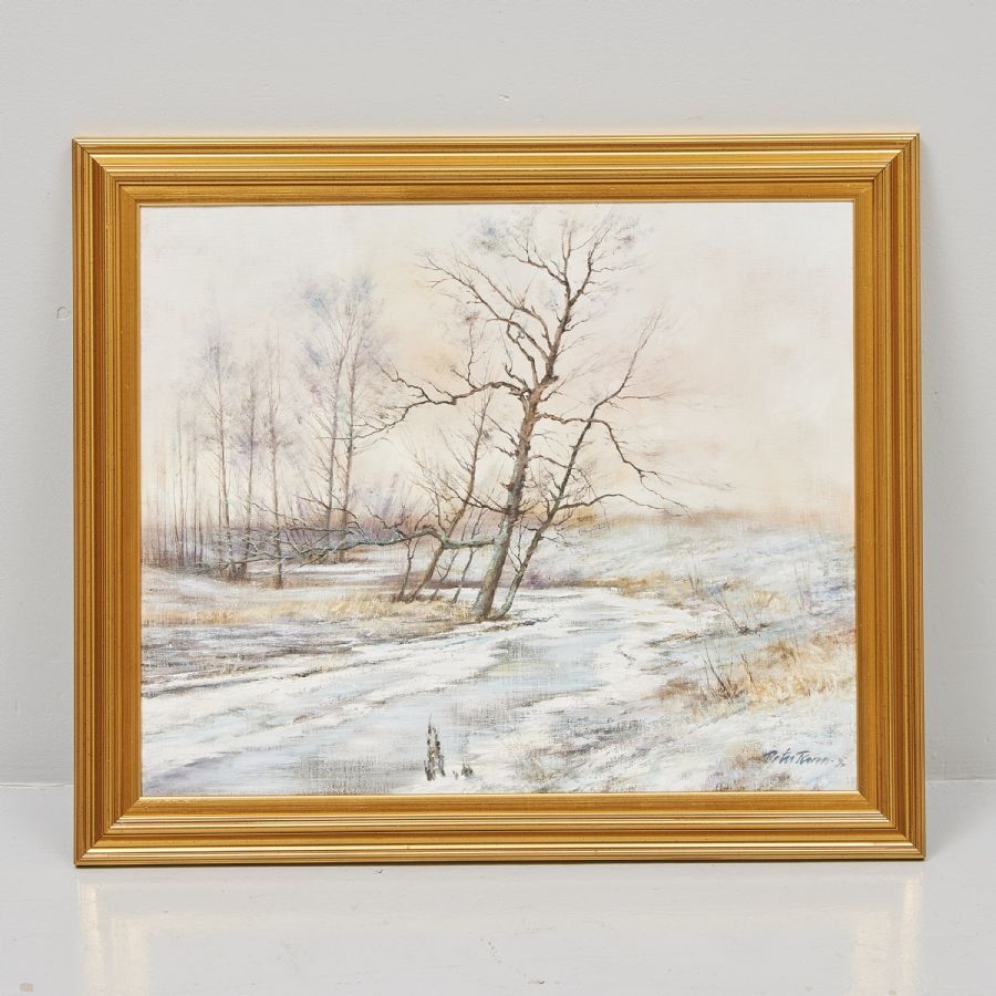 Peter Rona | december vid Runnabäcken. Signerad | MutualArt