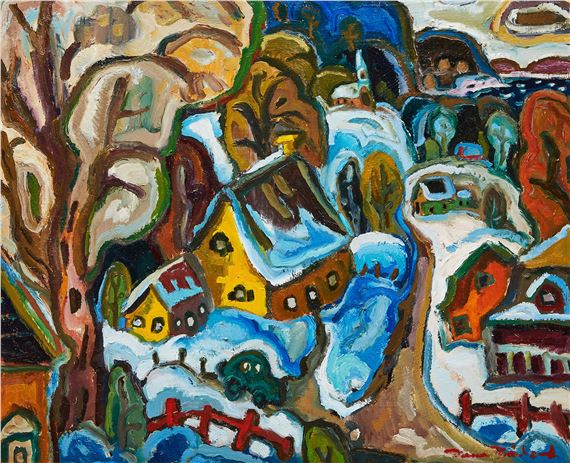 Pierre Bedard | Untitled (Village en hiver) | MutualArt
