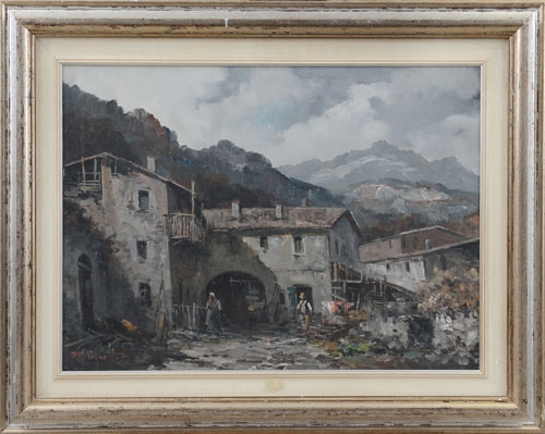 Ercole Magrotti | Glimpse of village | MutualArt