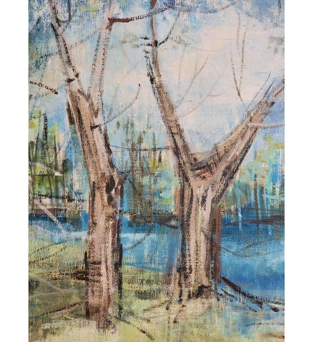 Judith Glover | American-Judith Glover 1957 Landscape Painting Signed ...