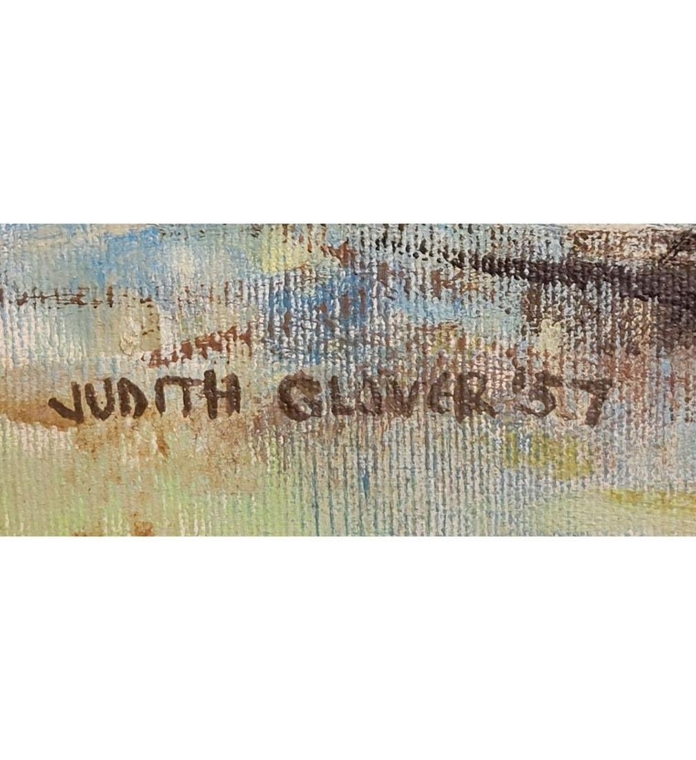 Judith Glover | American-Judith Glover 1957 Landscape Painting Signed ...