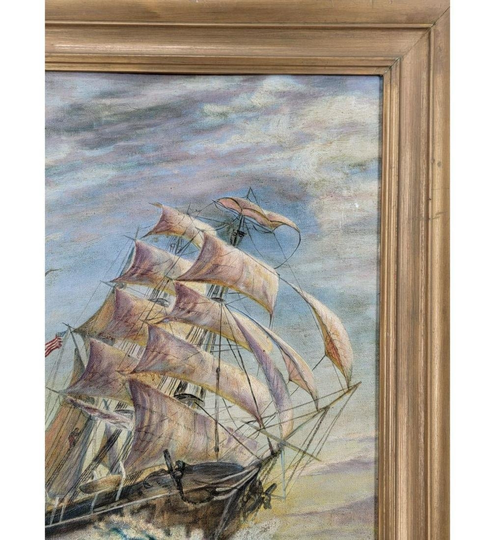 William Frederick Paskell | A Seascape Oil Painting Signed T. Balley ...