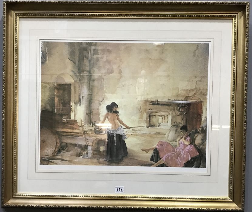 William Russell Flint | two models in an interior | MutualArt