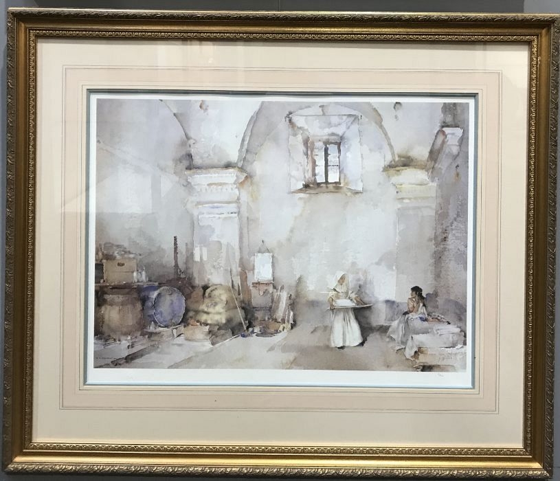 William Russell Flint | two models in an interior | MutualArt