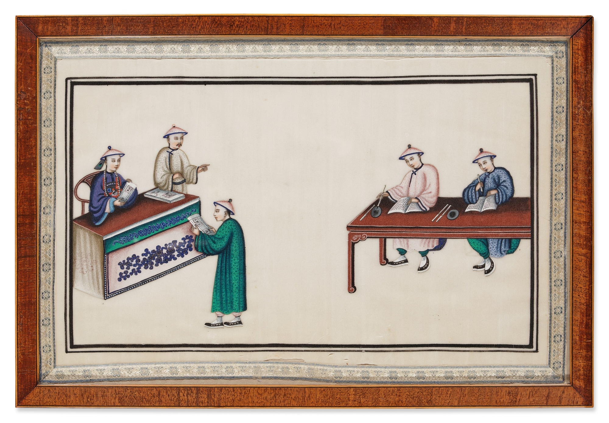 Chinese Export School | A Set of Four Chinese Export Watercolor ...