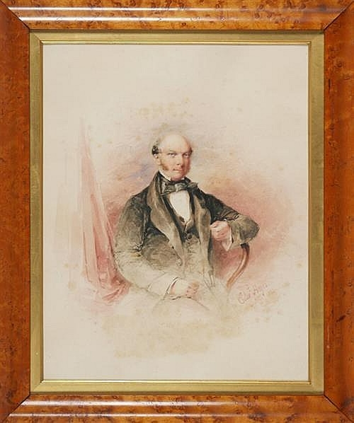 Edward Hayes | PORTRAIT OF A GENTLEMAN (1853) | MutualArt