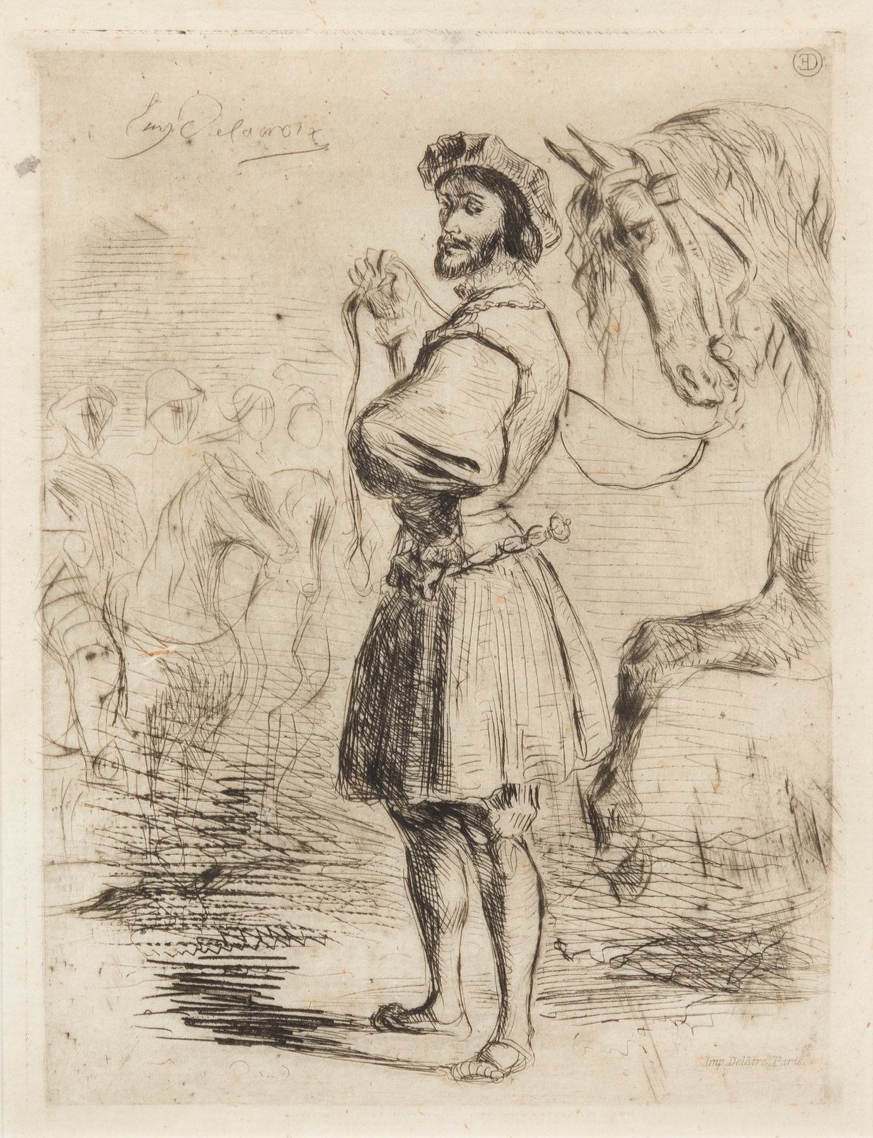 Eugène Delacroix | Un seigneur du temps de Francois 1er | MutualArt
